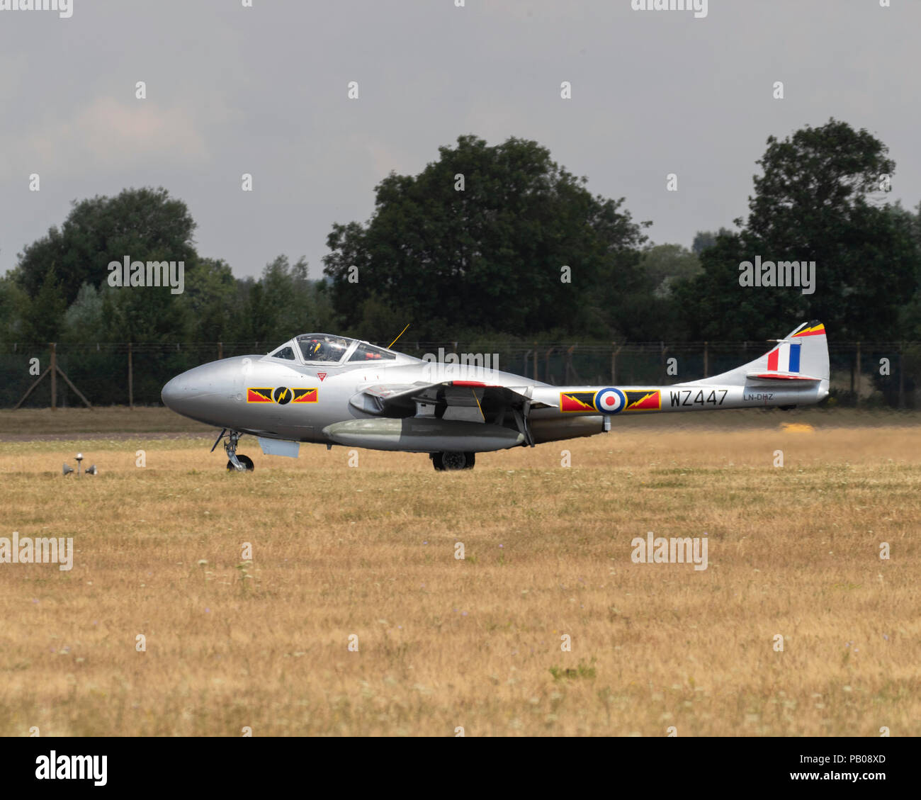 De Havilland DH.115 Vampire T.55 WZ447 of the Norwegian Air Force ...