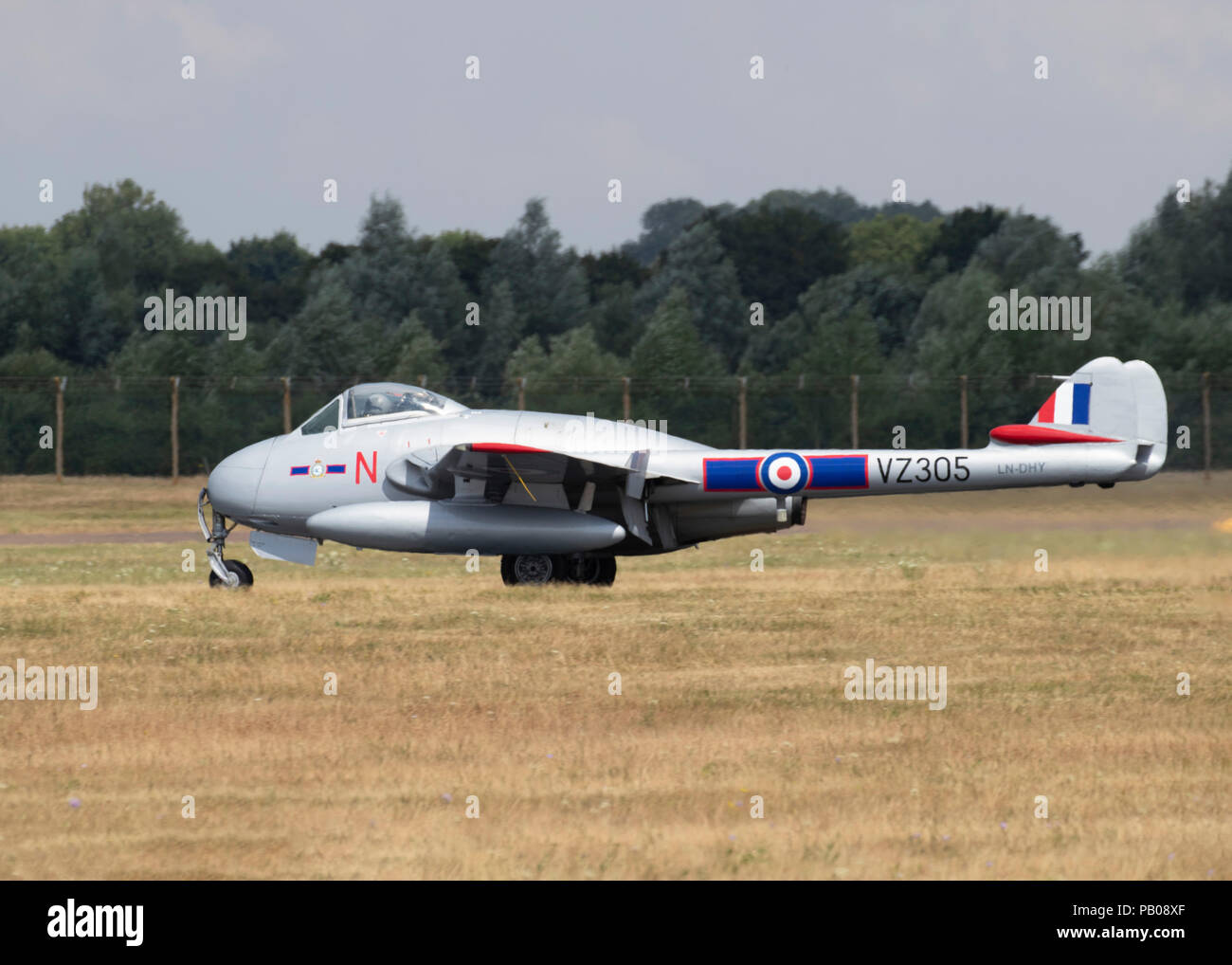 De Havilland DH100 Vampire FB.6 VZ305 of the Norwegian Air Force ...
