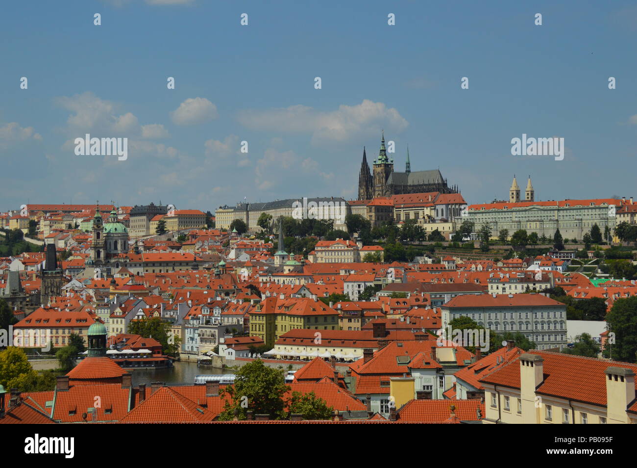 The skyline of Prague Stock Photo - Alamy