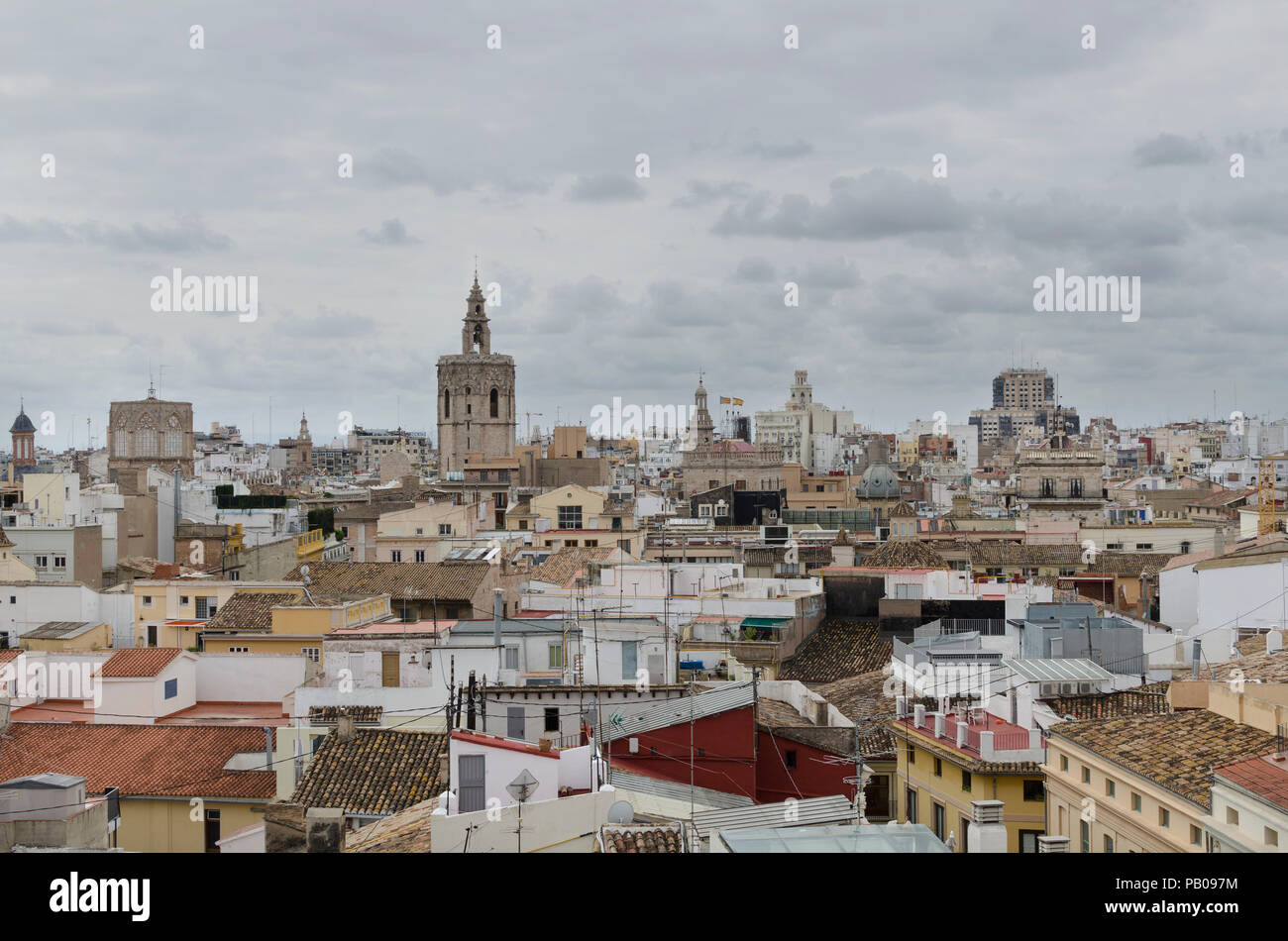 Valencia city aerial hi-res stock photography and images - Alamy