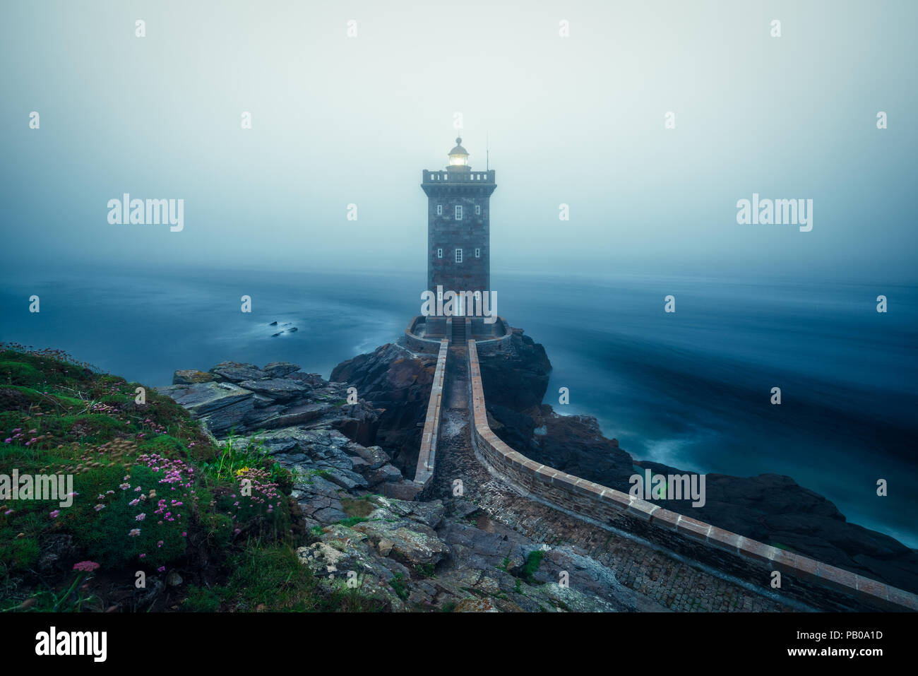 Kermorvan lighthouse, Le Conquet, Brittany, France Stock Photo - Alamy