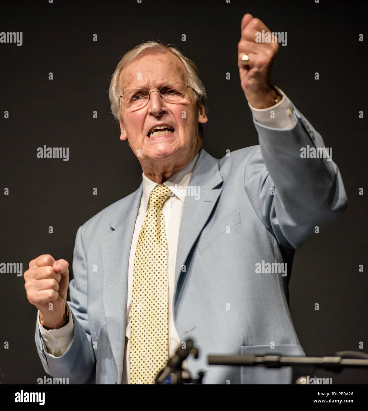 Just a Minute recording - Nicholas Parsons Stock Photo - Alamy