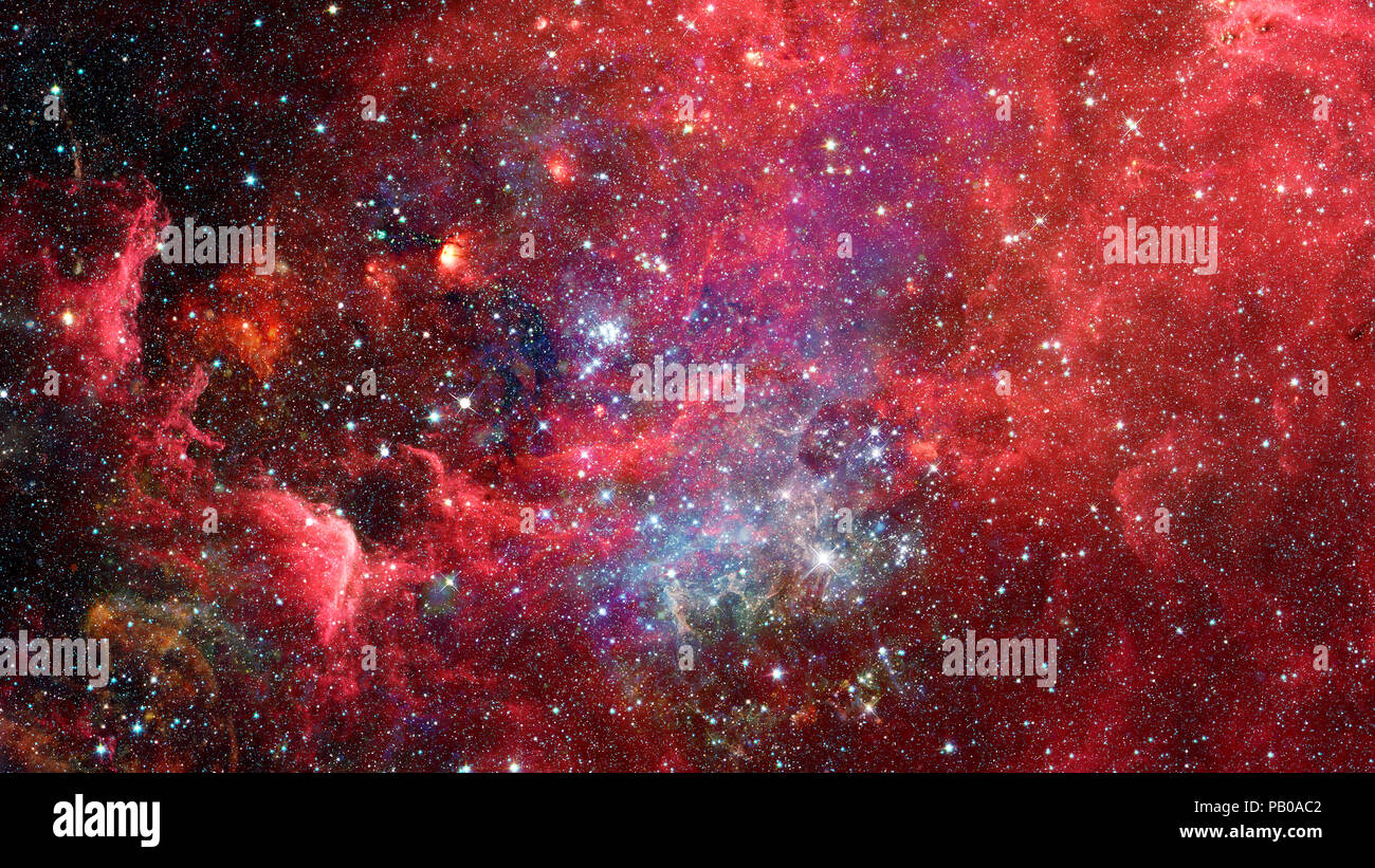 Colorful space nebula. Elements of this image furnished by NASA Stock ...
