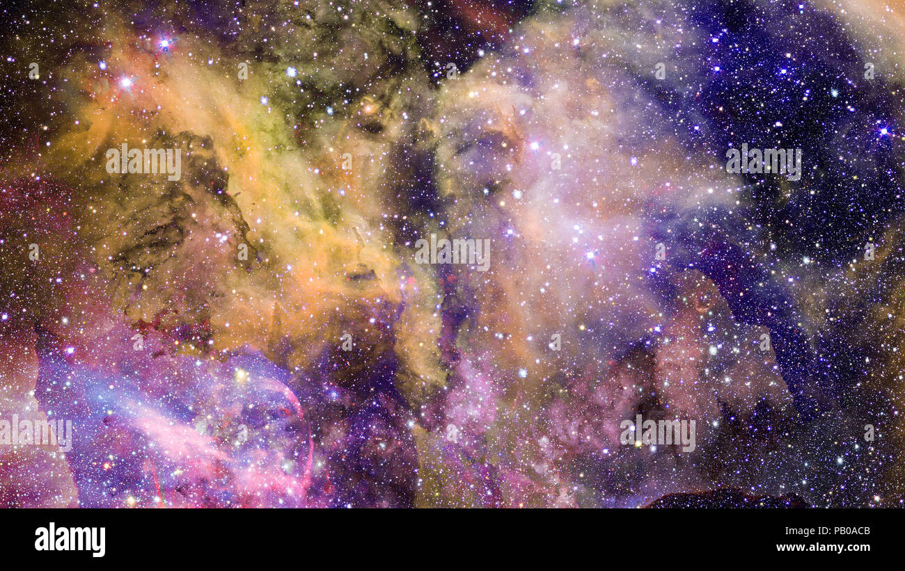 Universe filled with stars, nebula and galaxy. Elements of this image ...