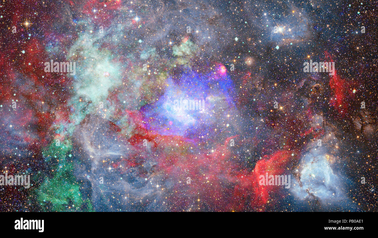 Nebula and stars in outer space. Elements of this image furnished by ...