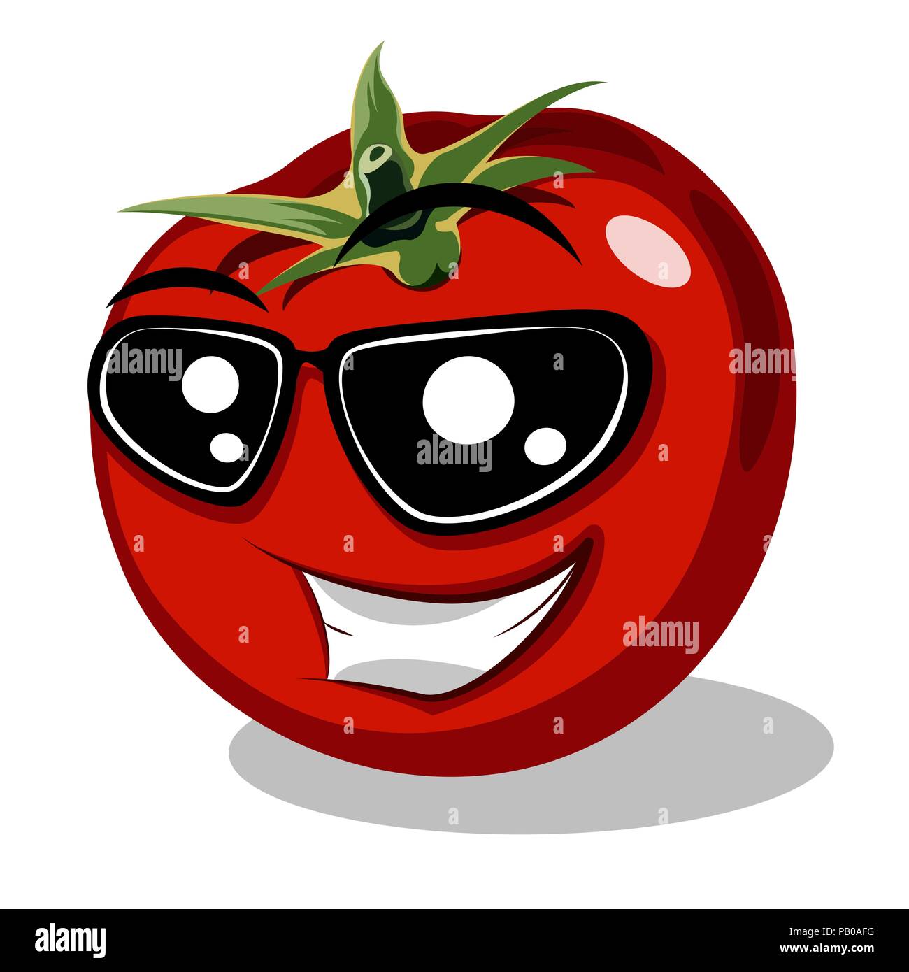 Red tomato. Vector Stock Vector Image & Art - Alamy