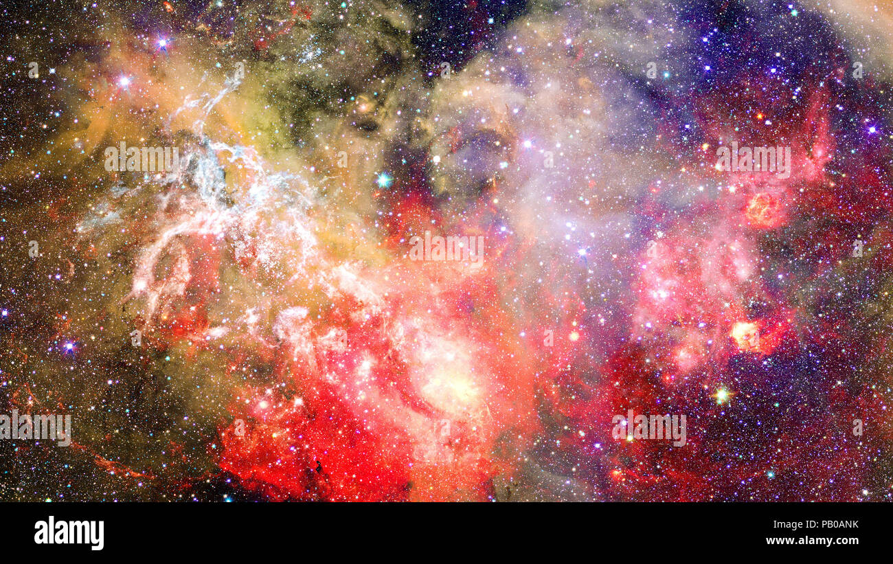 Beautiful nebula and Galaxy. Elements of this Image Furnished by NASA ...