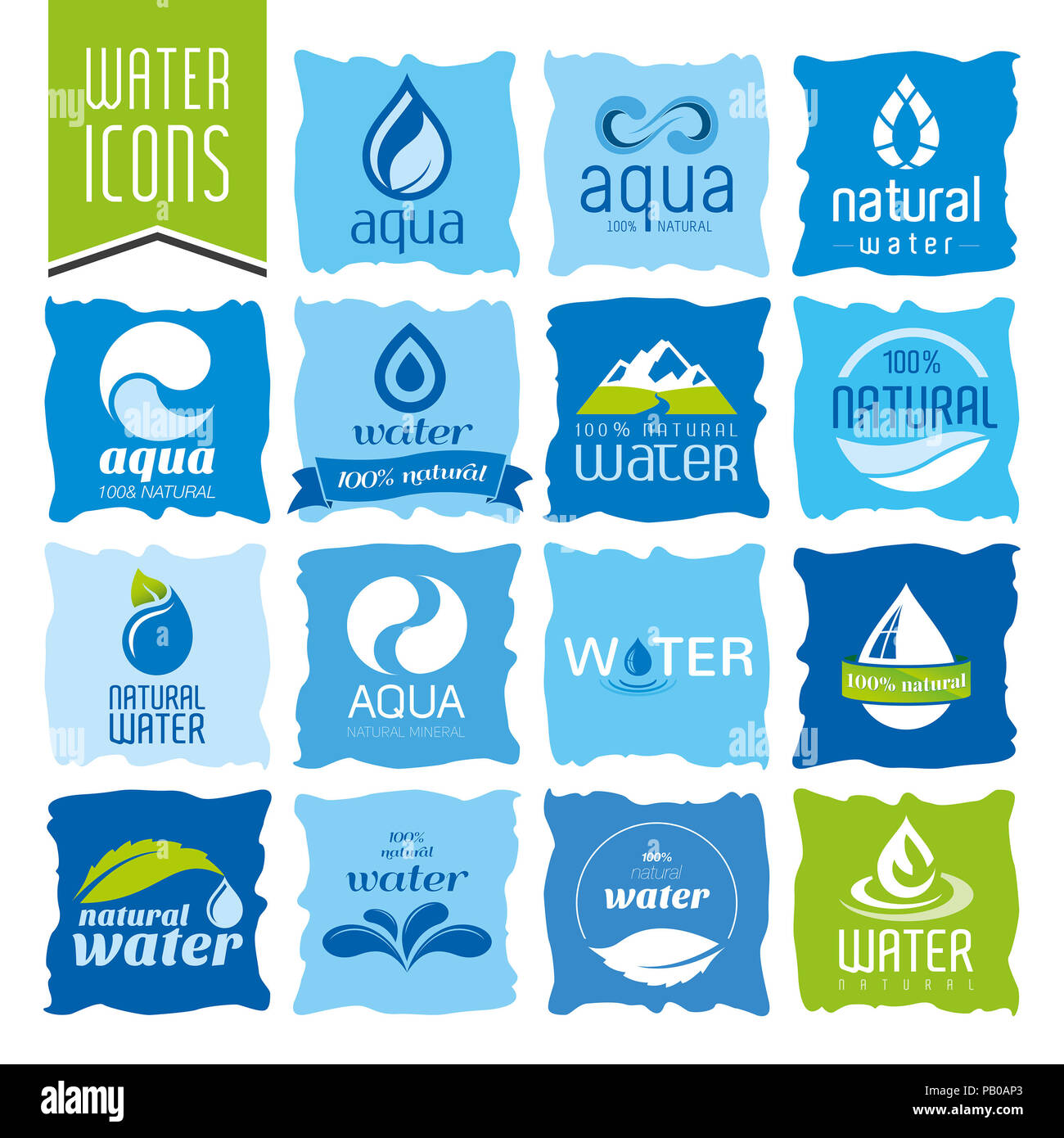 Water droplet icon circle hi-res stock photography and images - Alamy