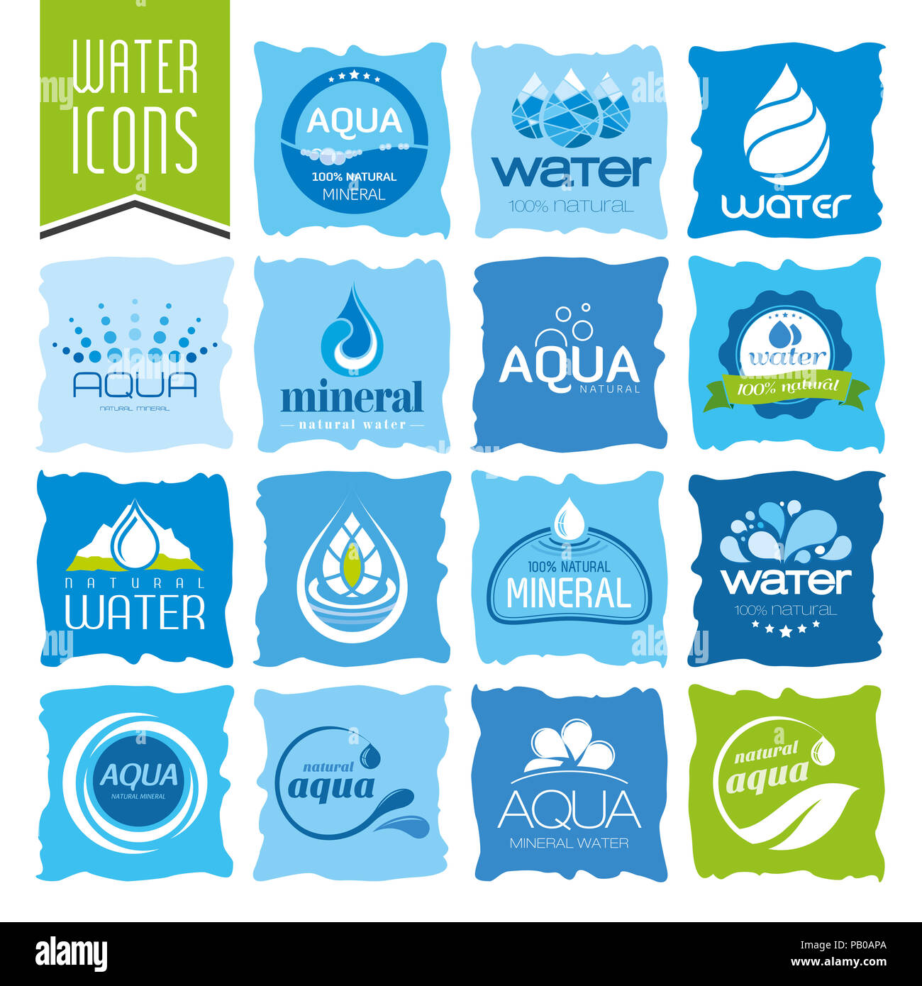 Water droplet icon circle hi-res stock photography and images - Alamy