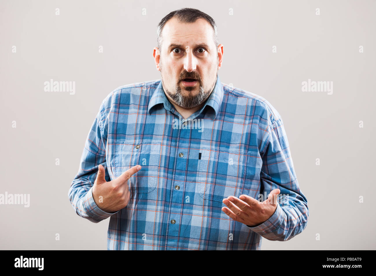 Pointing at himself hi-res stock photography and images - Alamy