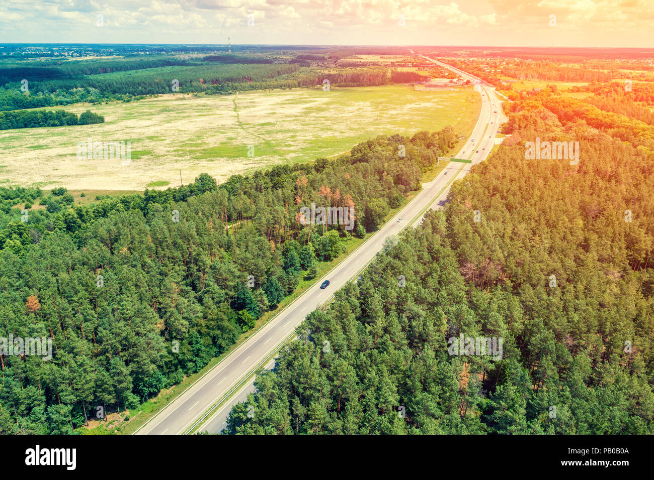 Autobahn aerial hi-res stock photography and images - Alamy