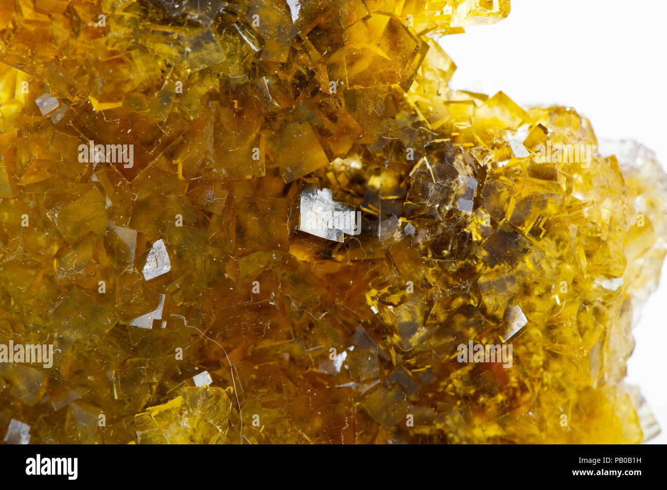 Fluorite mineral rock Stock Photo - Alamy