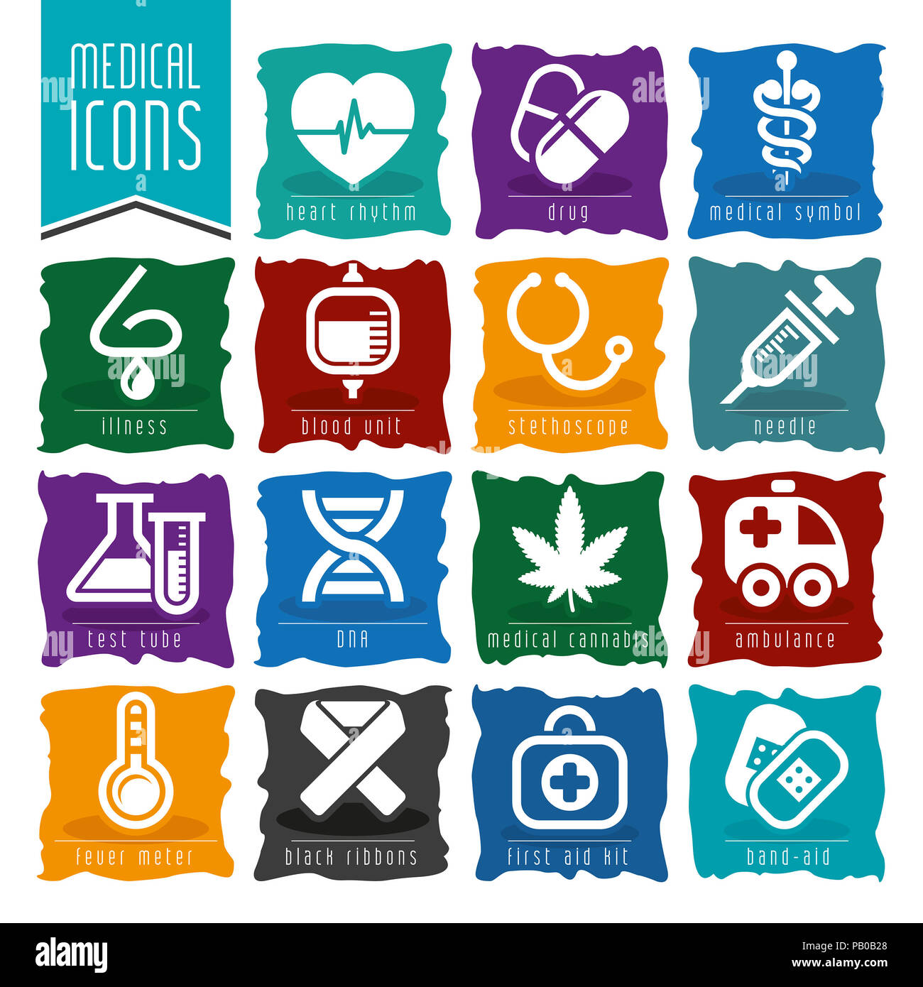 Medical icon set Stock Photo - Alamy