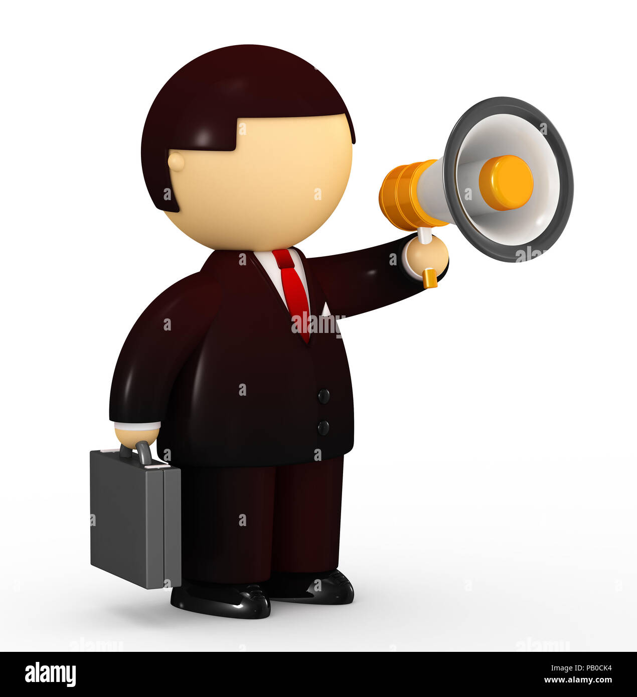 Megaphone communication cartoon hi-res stock photography and images - Alamy