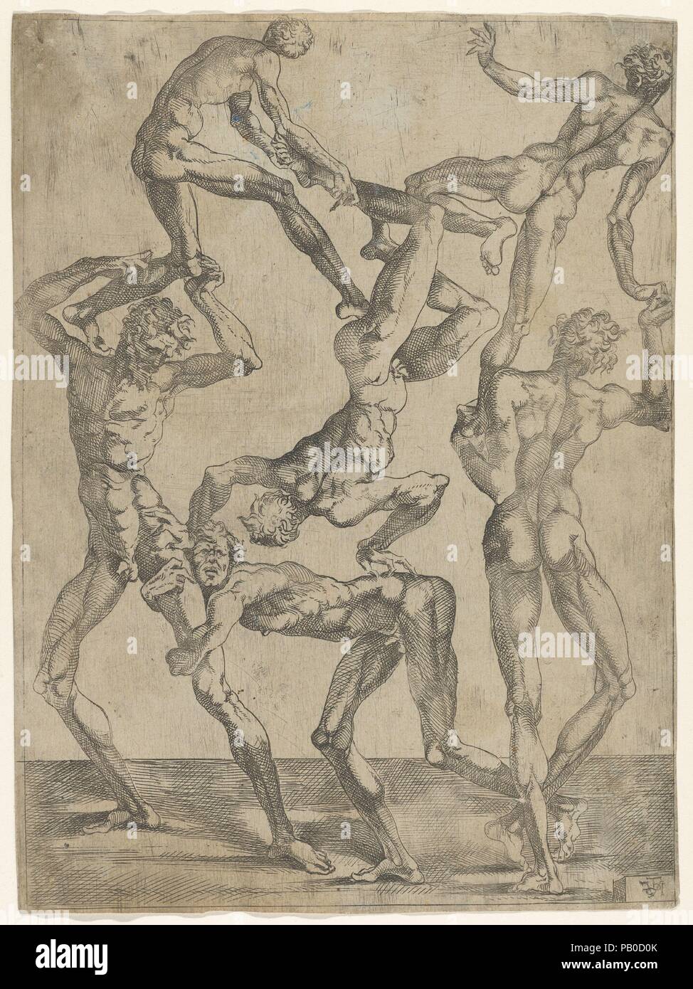 Pyramid of Men. Artist: Attributed to Juste de Juste (French (born ...