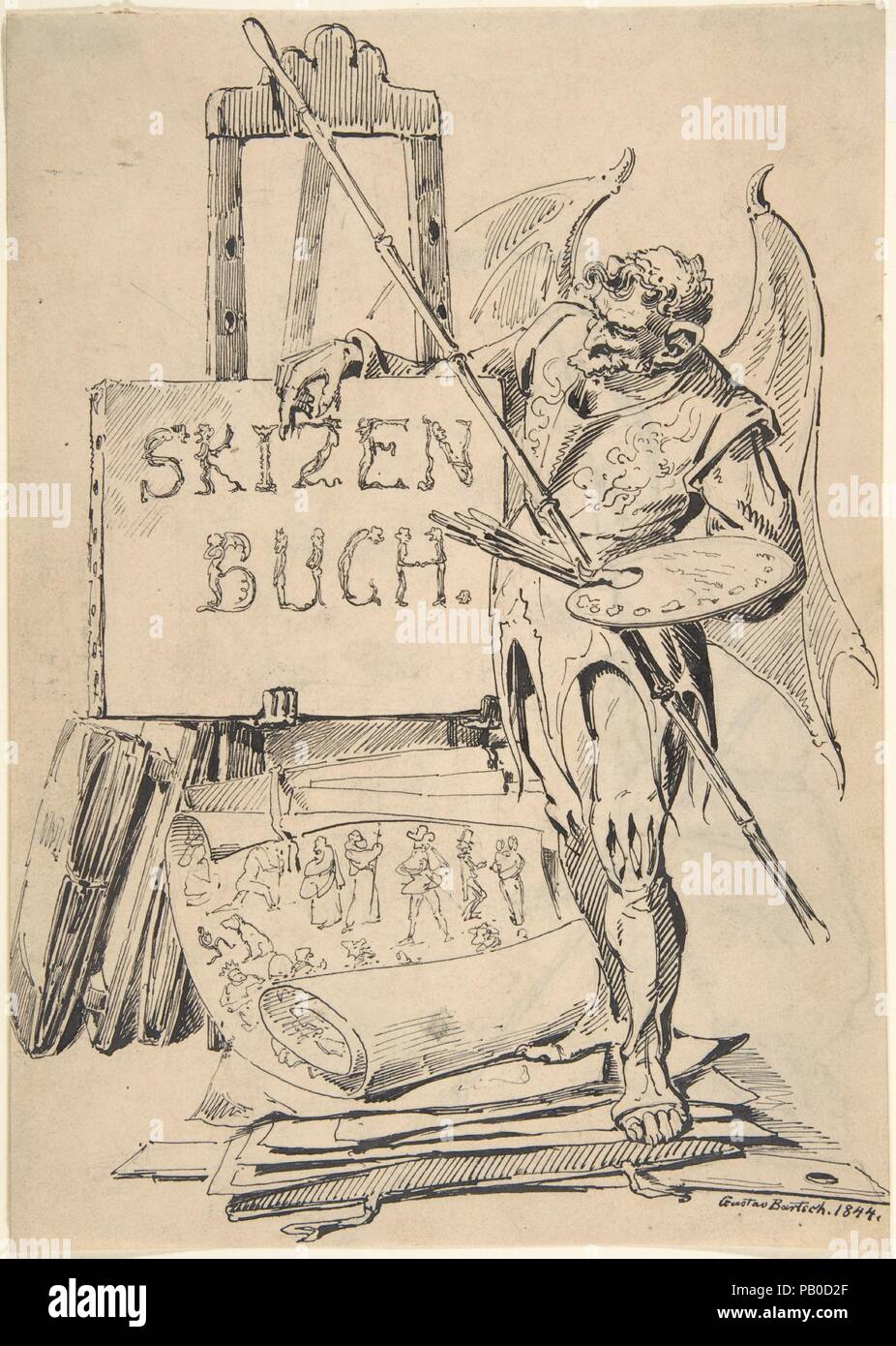 Der Fehlerteufel ("Devil of Mistakes"). Artist: Gustav Bartsch (German ...