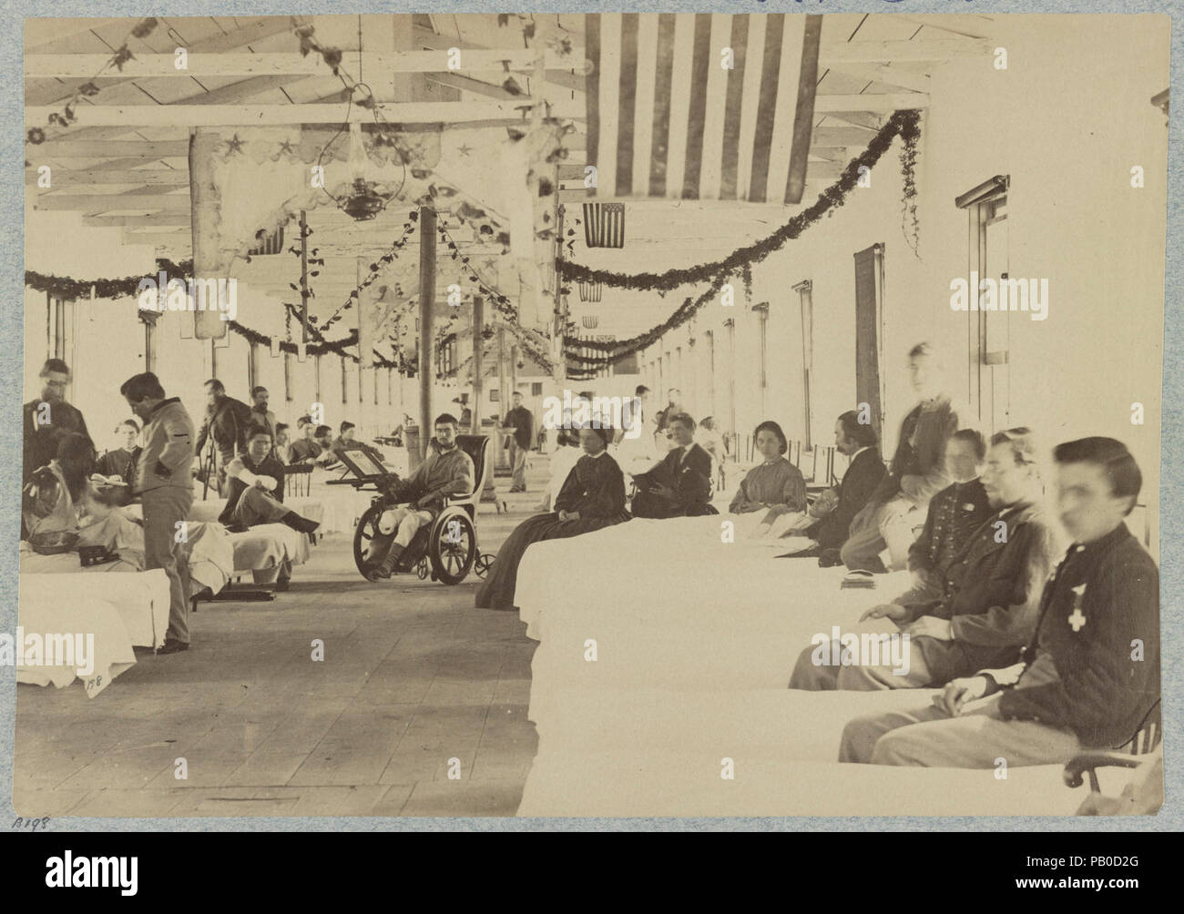 A Ward in Armory Square Hospital, Washington, D.C Stock Photo - Alamy