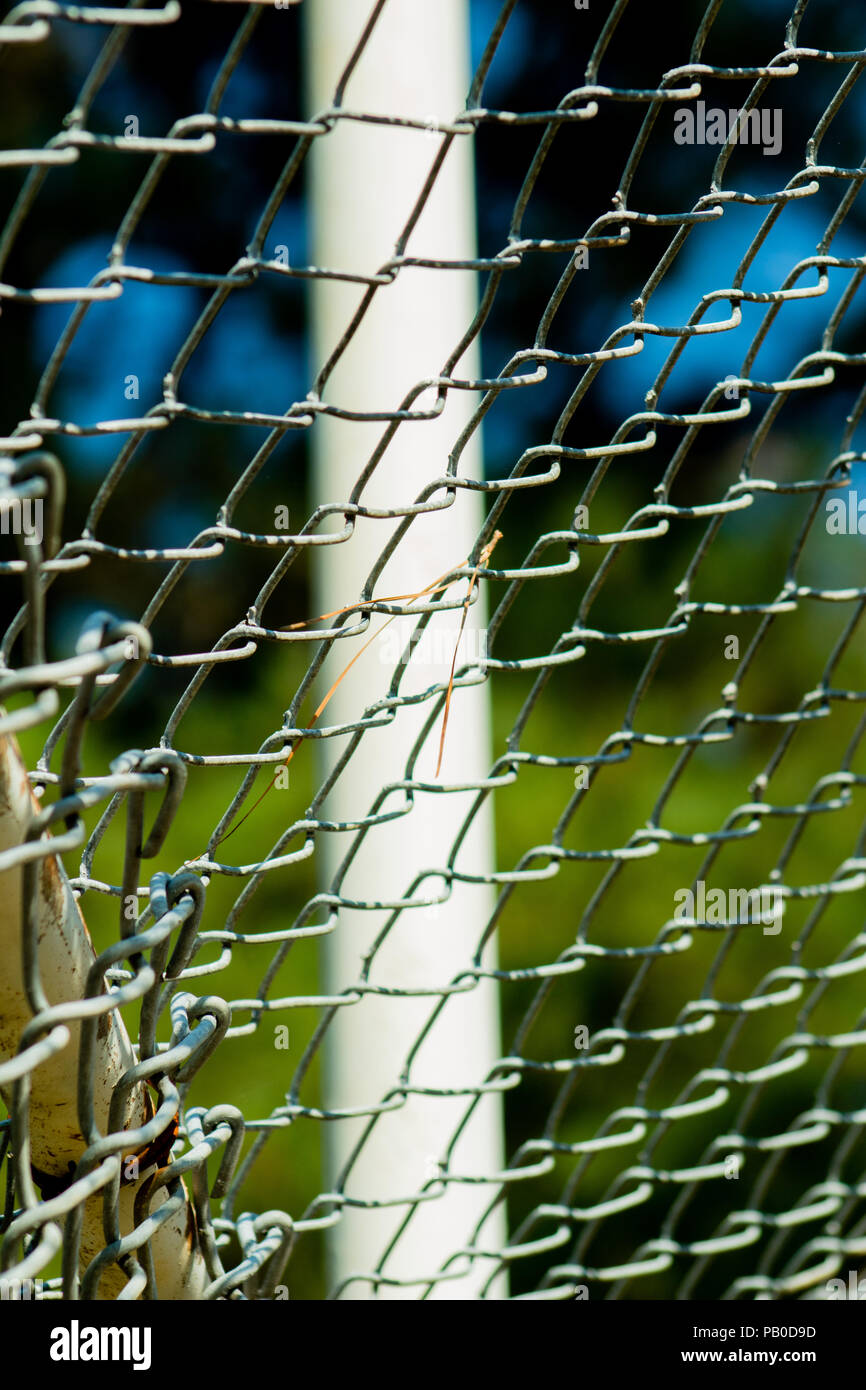 Fence and support beam Stock Photo - Alamy