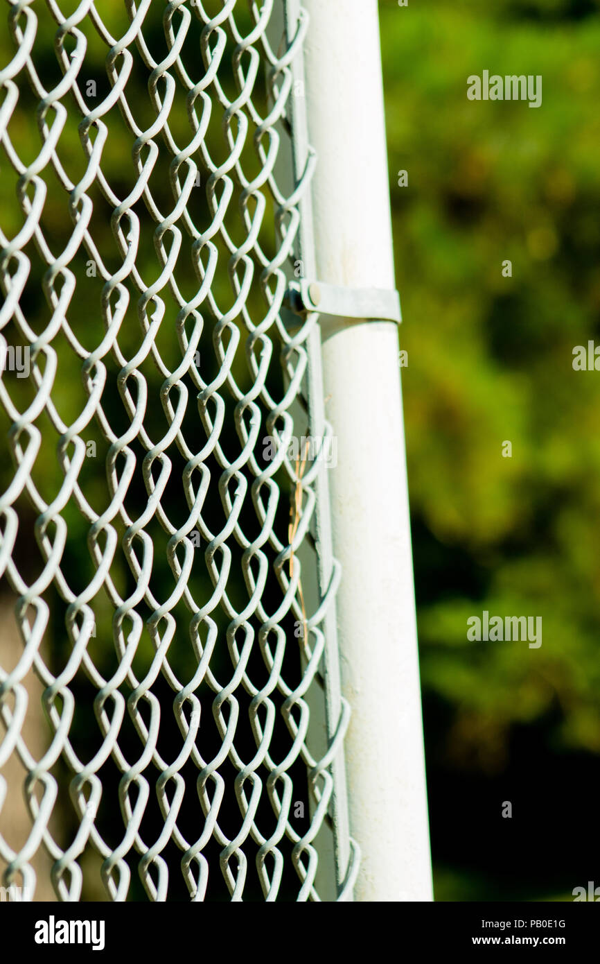 Fence and support beam Stock Photo - Alamy
