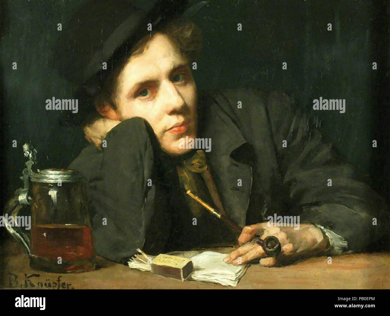 Knupfer Benes - Portrait of Arthur Wasse Stock Photo - Alamy