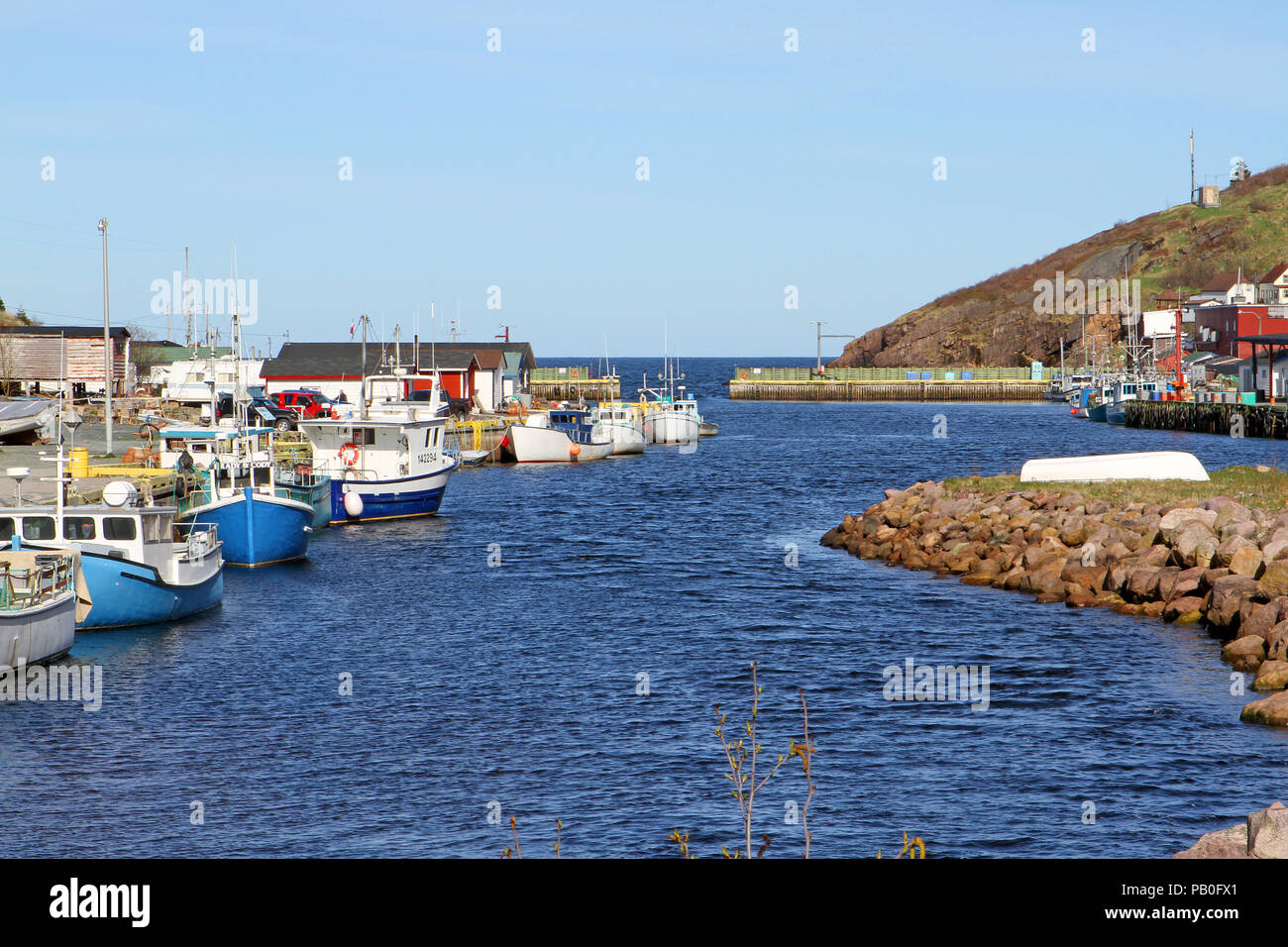 Petty Harbour and Village of Chafe's Landing in Newfoundland, Canada ...