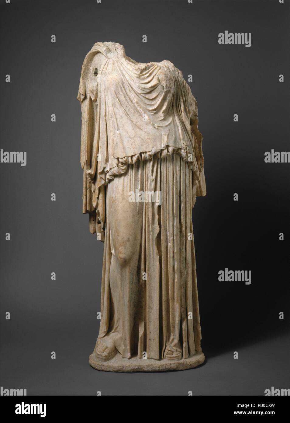 Marble statue of Eirene (the personification of peace). Culture: Roman ...
