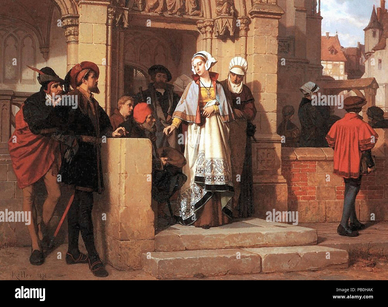Koller Wilhelm - Faust and Mephistoph. Waiting for Gretchen Stock Photo ...