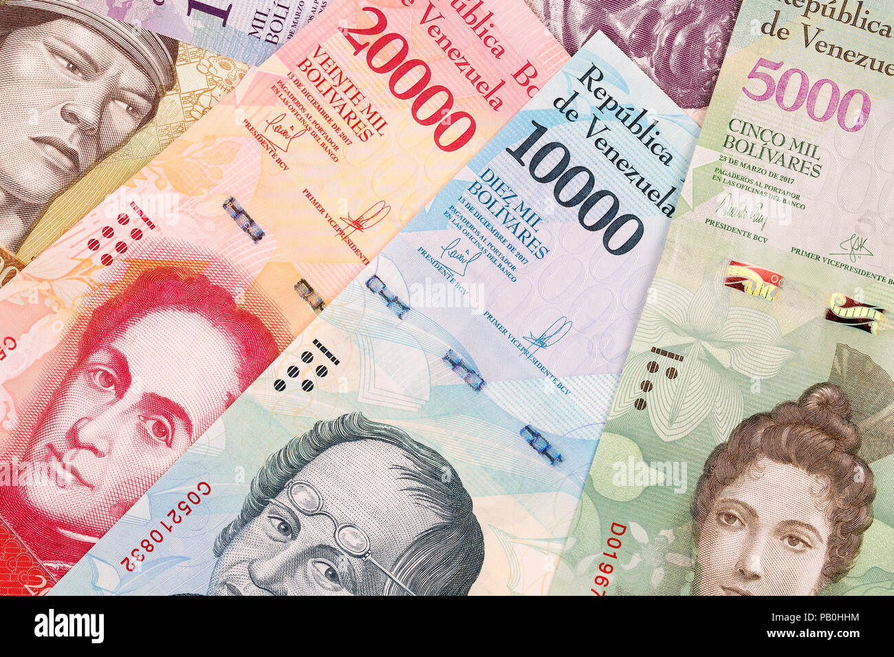 Venezuelan Bolivares, a business background with money from Venezuela ...