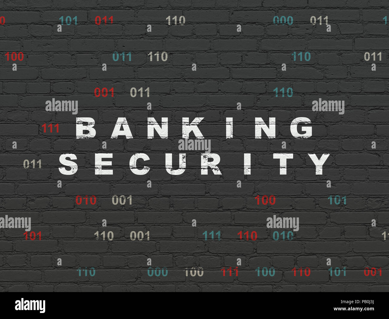 Safety concept: Banking Security on wall background Stock Photo - Alamy