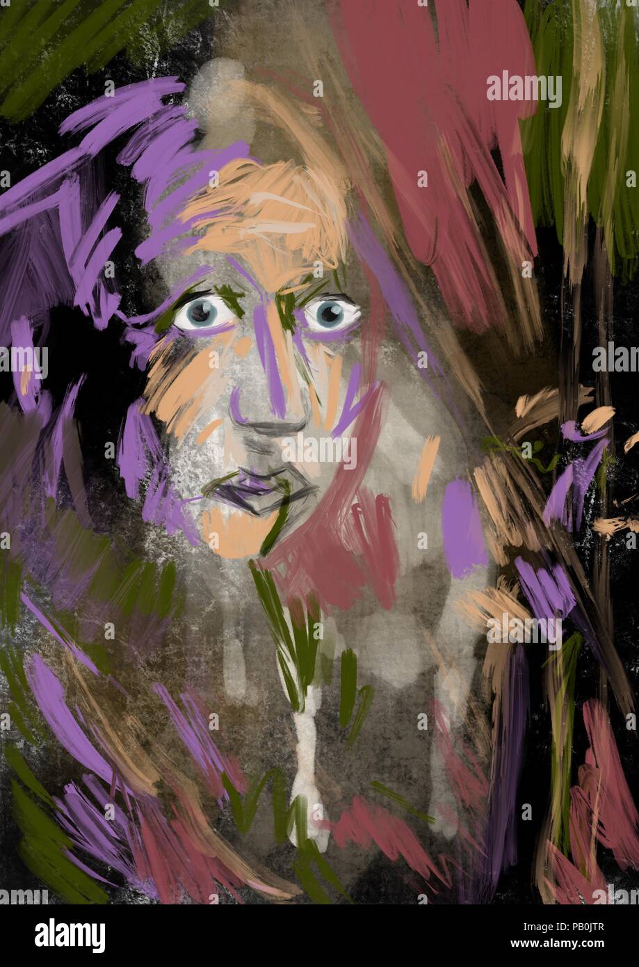 abstract portrait of a man Stock Photo - Alamy