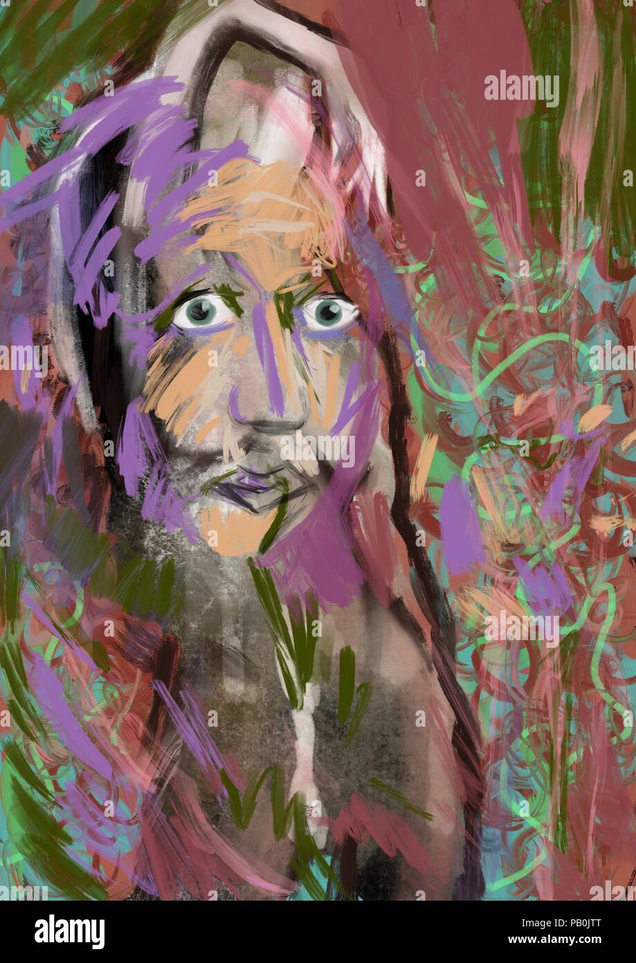 abstract portrait of a man Stock Photo - Alamy