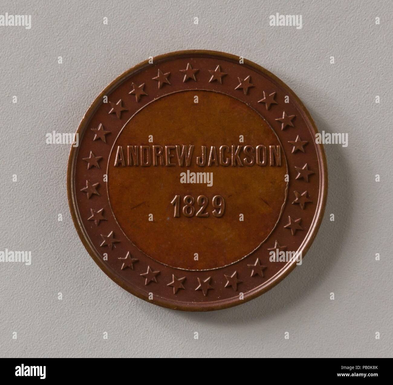 Token of Andrew Jackson. Dimensions: Diam. 1 3/8 in. (3.5 cm). Date: ca ...