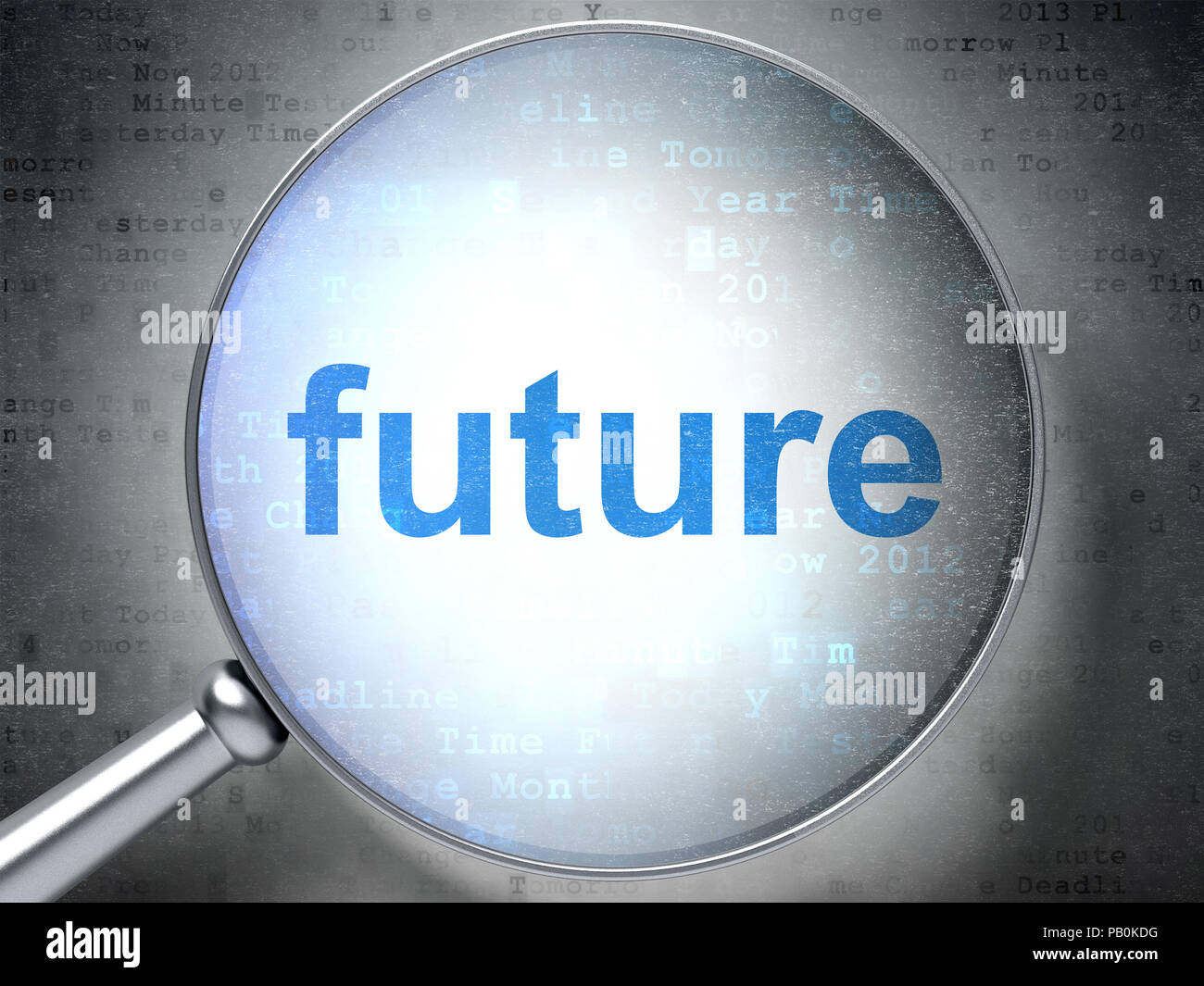 Timeline concept: Future with optical glass Stock Photo - Alamy