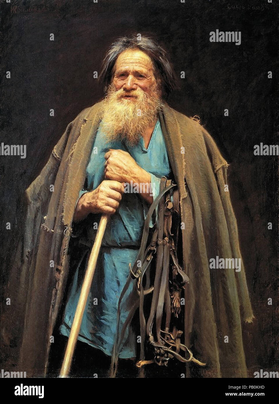 Kramskoy Ivan Nikolaevich - Peasant Holding a Bridle. (Portrait of Mina ...
