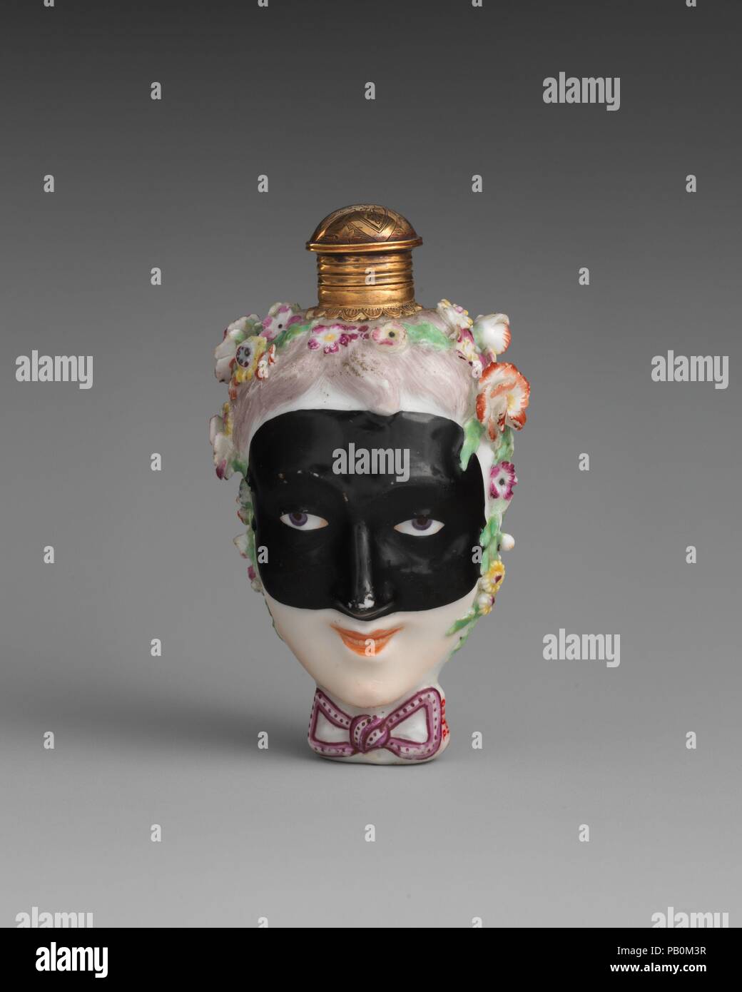 Janus-headed bottle. Culture: British, Chelsea. Dimensions: Overall: 3 ...
