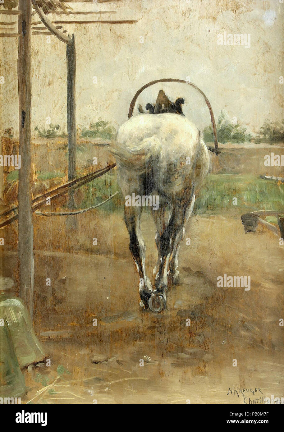 Horse threshing machine hi-res stock photography and images - Alamy
