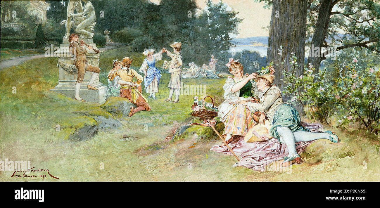 Kronberg Julius - Pastoral Idyll Stock Photo - Alamy