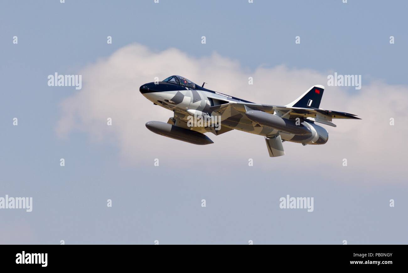 Hawker Hunter F.58 (ZZ191) operated by Hawker Hunter Aviation Ltd based ...