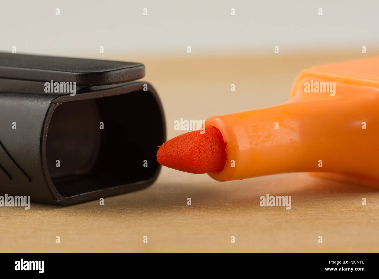 writing part of a felt-tip pen is shown in close-up Stock Photo - Alamy