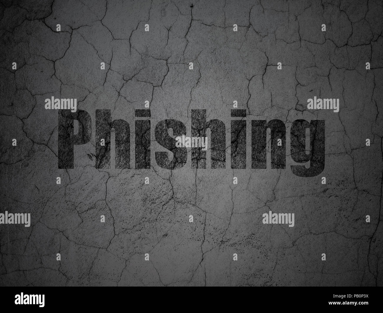 Safety concept: Phishing on grunge wall background Stock Photo - Alamy