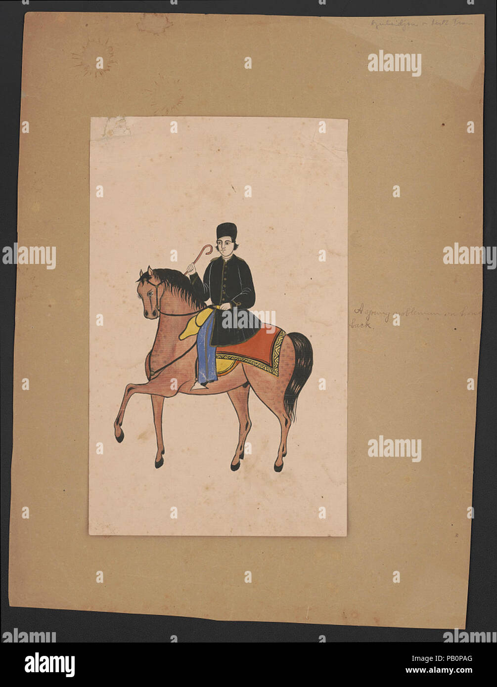 A young nobleman on horseback Stock Photo - Alamy