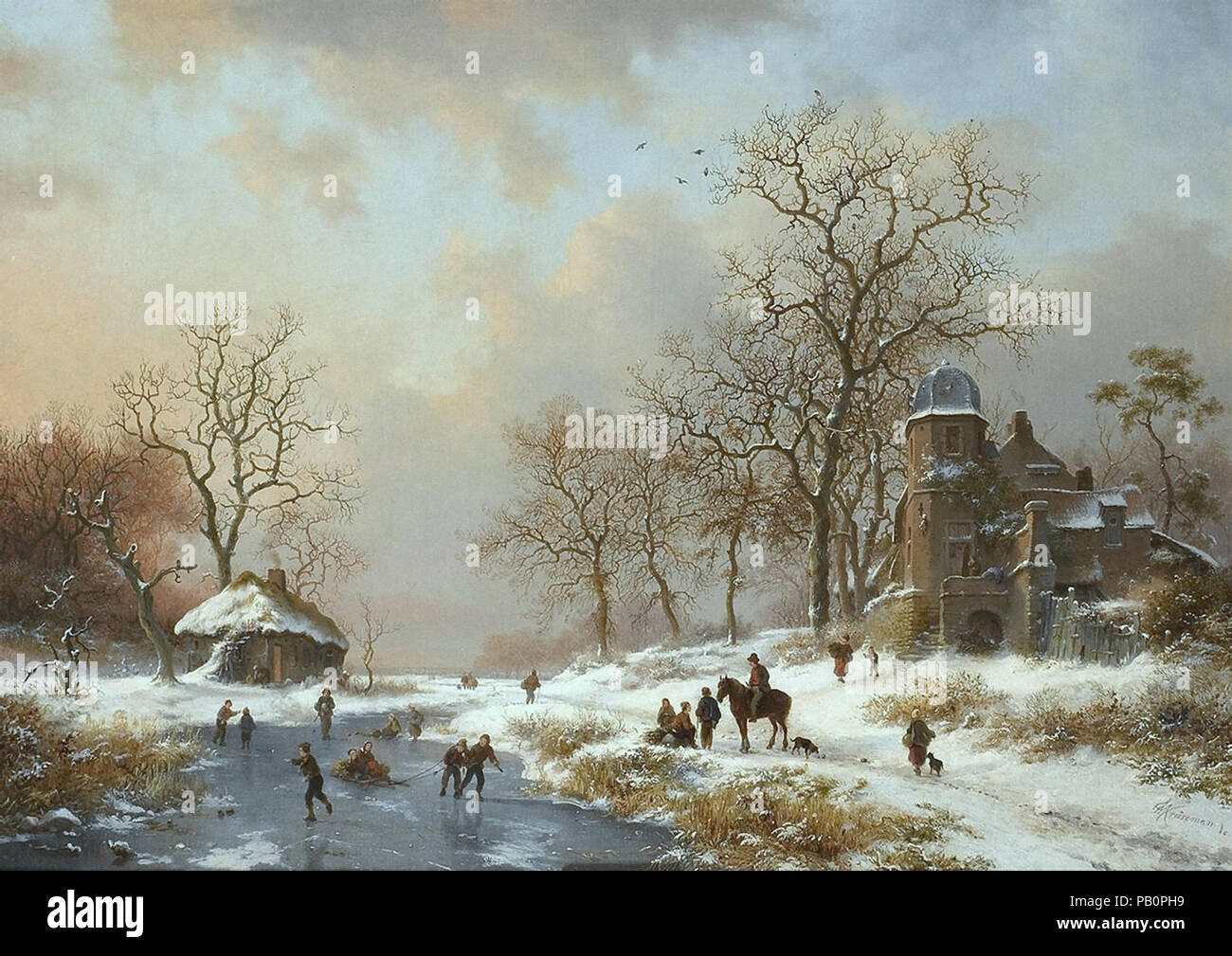 Dutch winter scene hi-res stock photography and images - Alamy