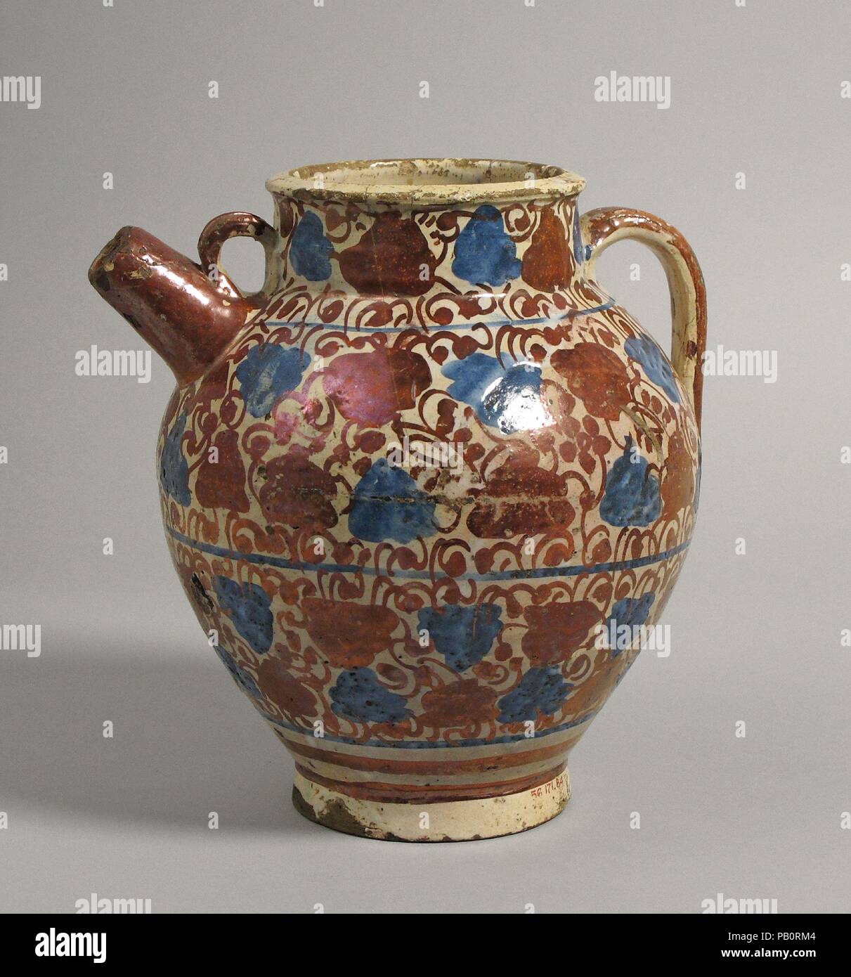 Jug. Culture: Spanish. Dimensions: Overall: 8 5/8 in. (21.9 cm). Date ...