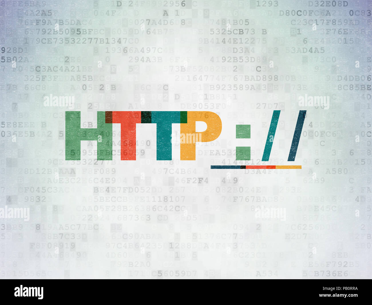 Web design concept: Http : / / on Digital Data Paper background Stock ...