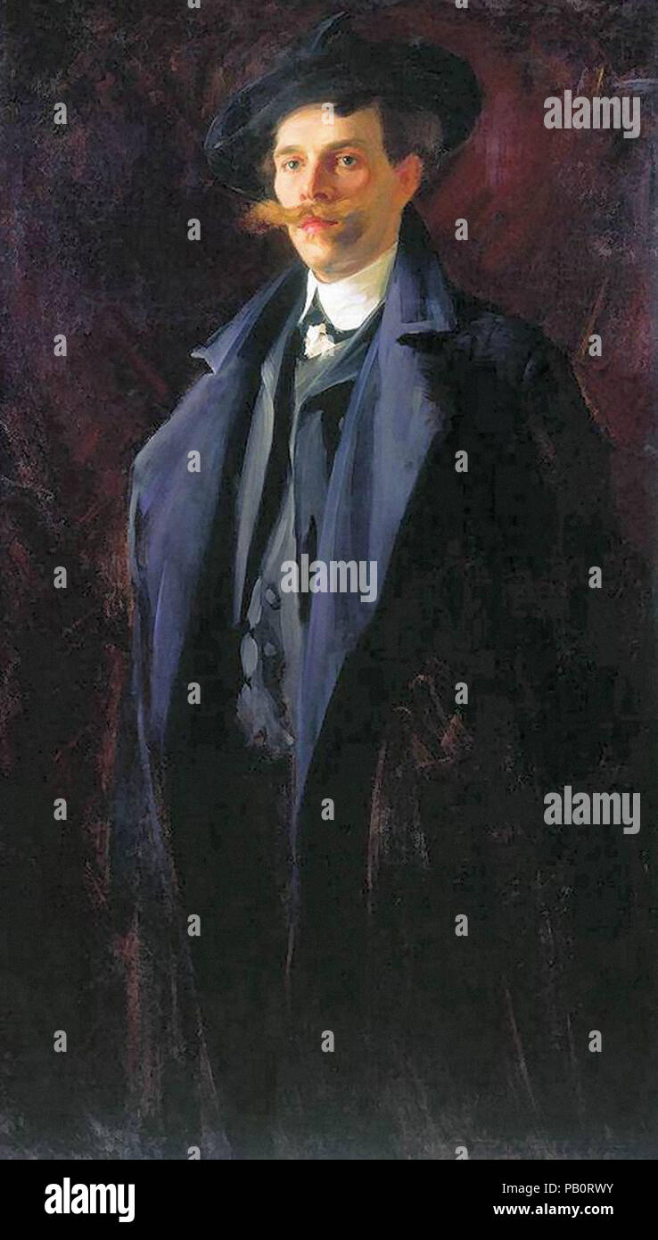 Kulikov Ivan Semionovich - Portrait of the Painter V.V. Belyashin Stock ...