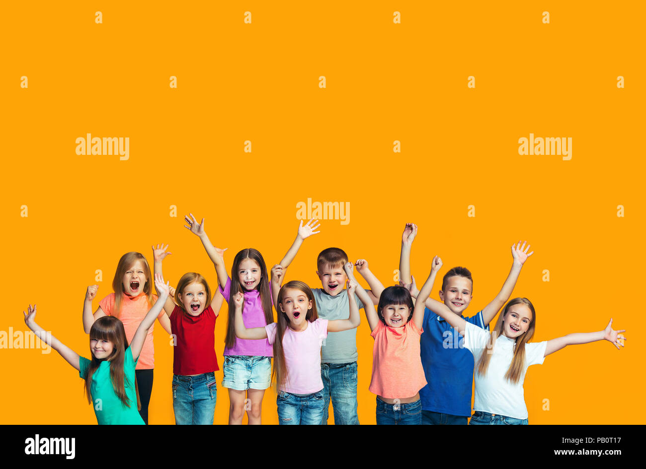 Happy success teensl celebrating being a winner. Dynamic energetic ...