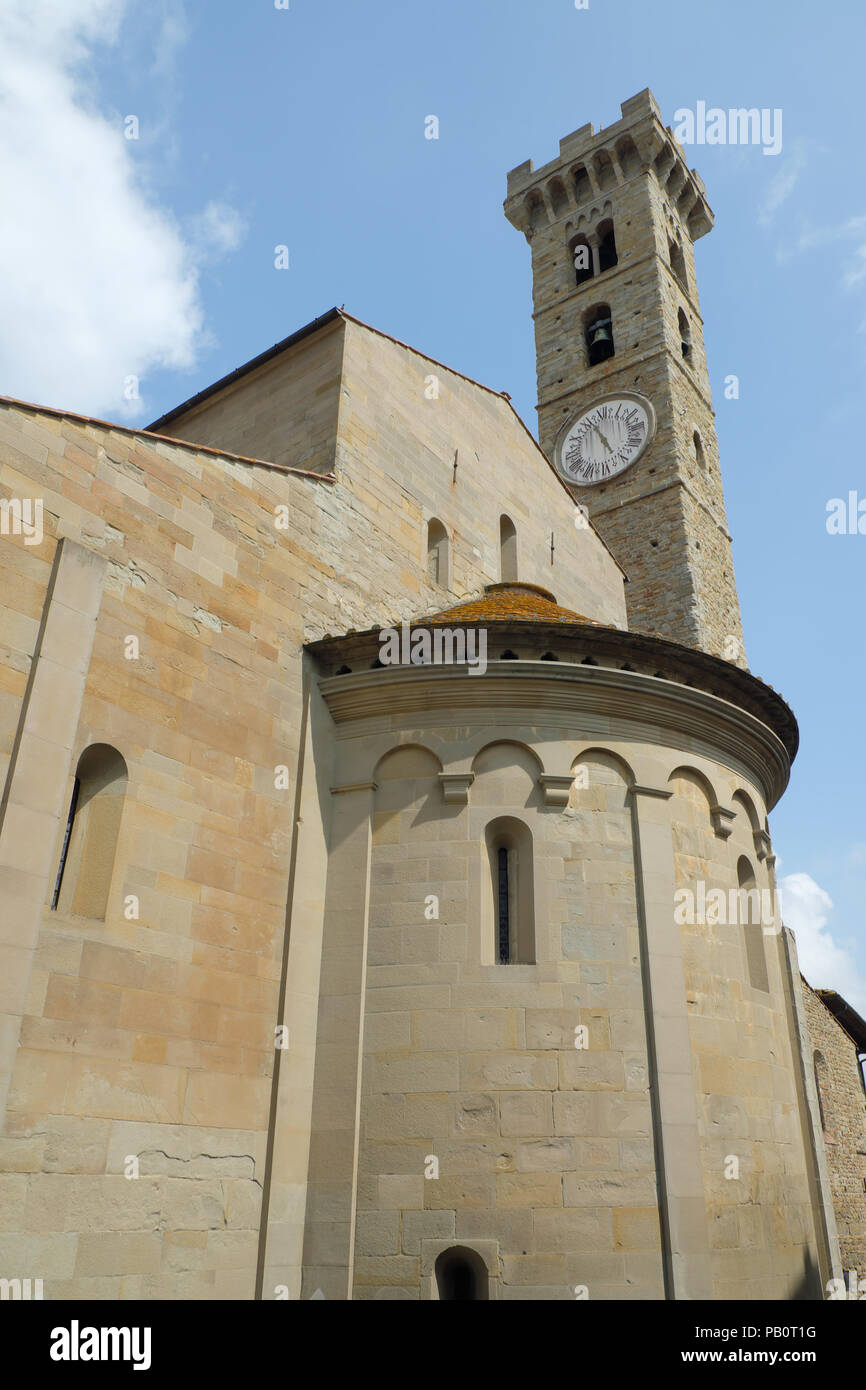 the tower of frisole duomo in tuscany italy Stock Photo - Alamy