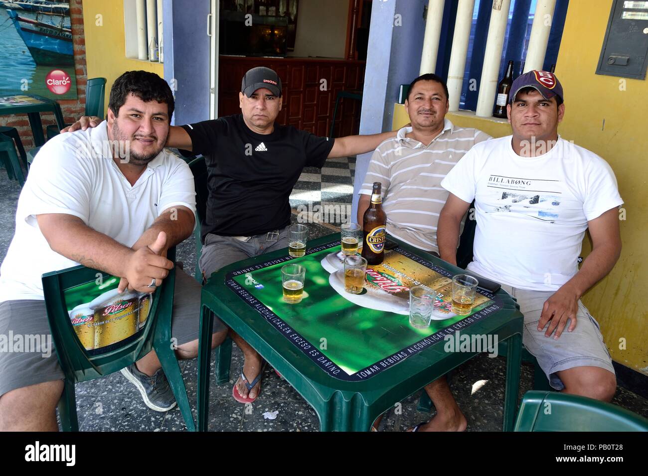 Bar - Port in PUERTO PIZARRO. Department of Tumbes .PERU Stock Photo ...