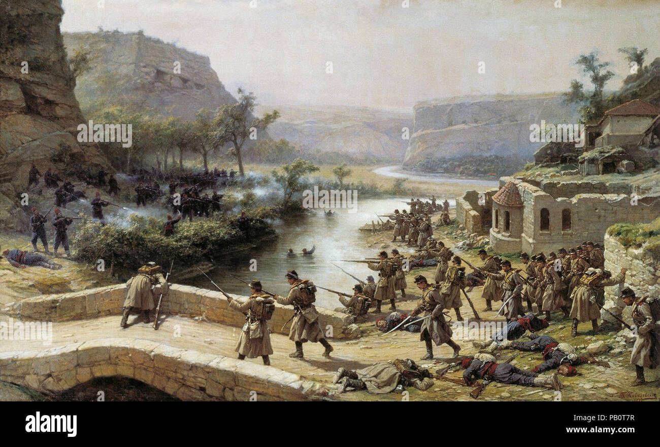 Kovalevsky Pavel Osipovich - Battle in Ivanovo-Ciflik 2 October 1877 ...