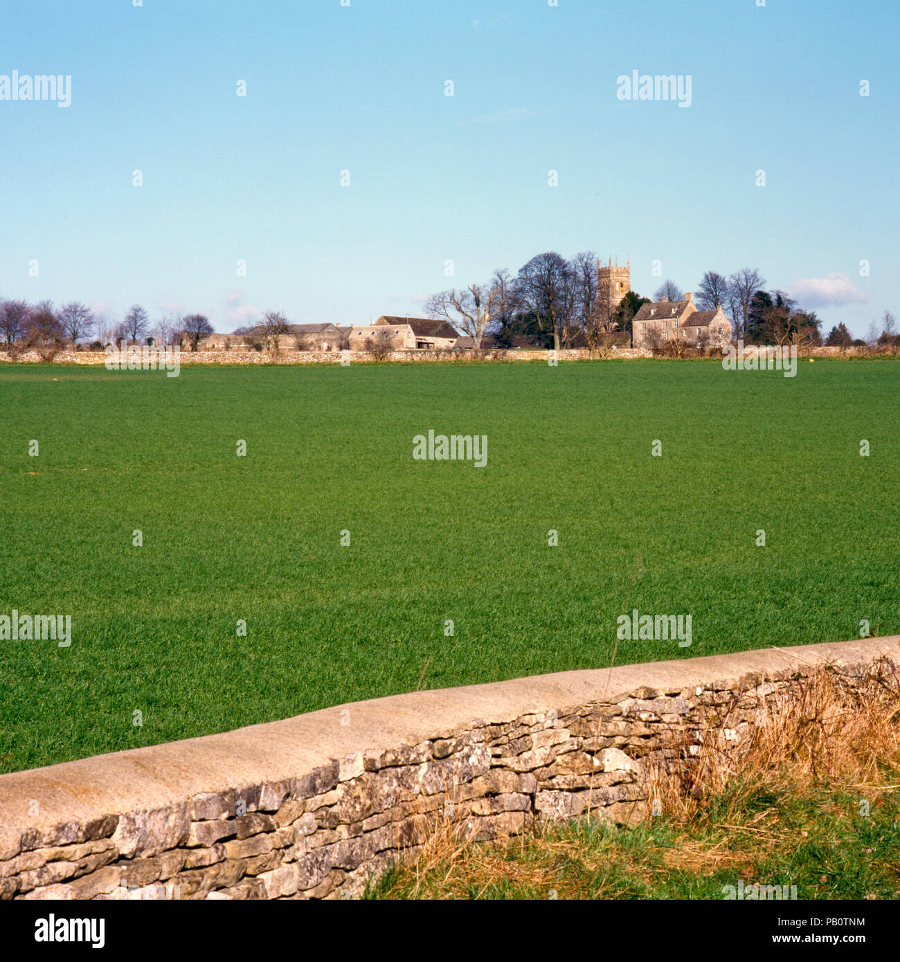 February 1999: A rural cotswold hamlet, Coates, Gloucestershire ...